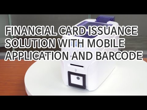 Financial Card Issuance Solution with Mobile Application and Barcode