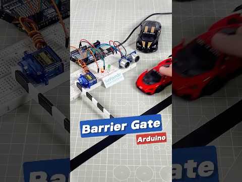 Smart Barrier Gate for Parking Control ????????#arduino   #arduinobeginner  #ultrasound    #sunfounder