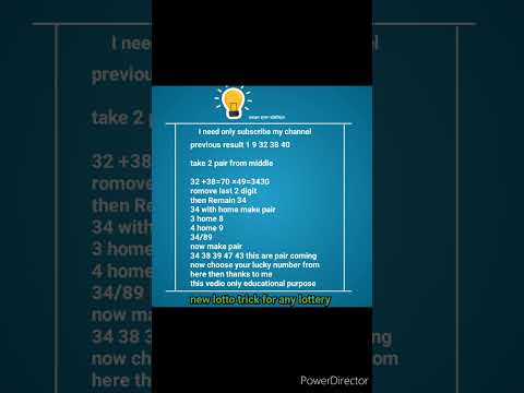 how to find our lottery number Using this mathod