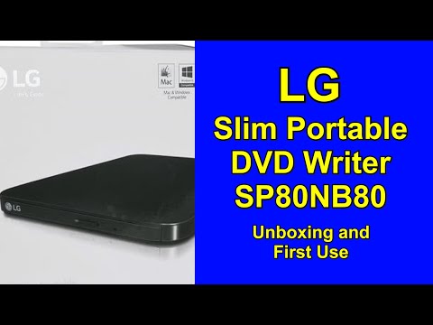 STILL USEABLE? The LG Slim USB Portable DVD Writer SP80NB80 Unboxing and First Use Testing