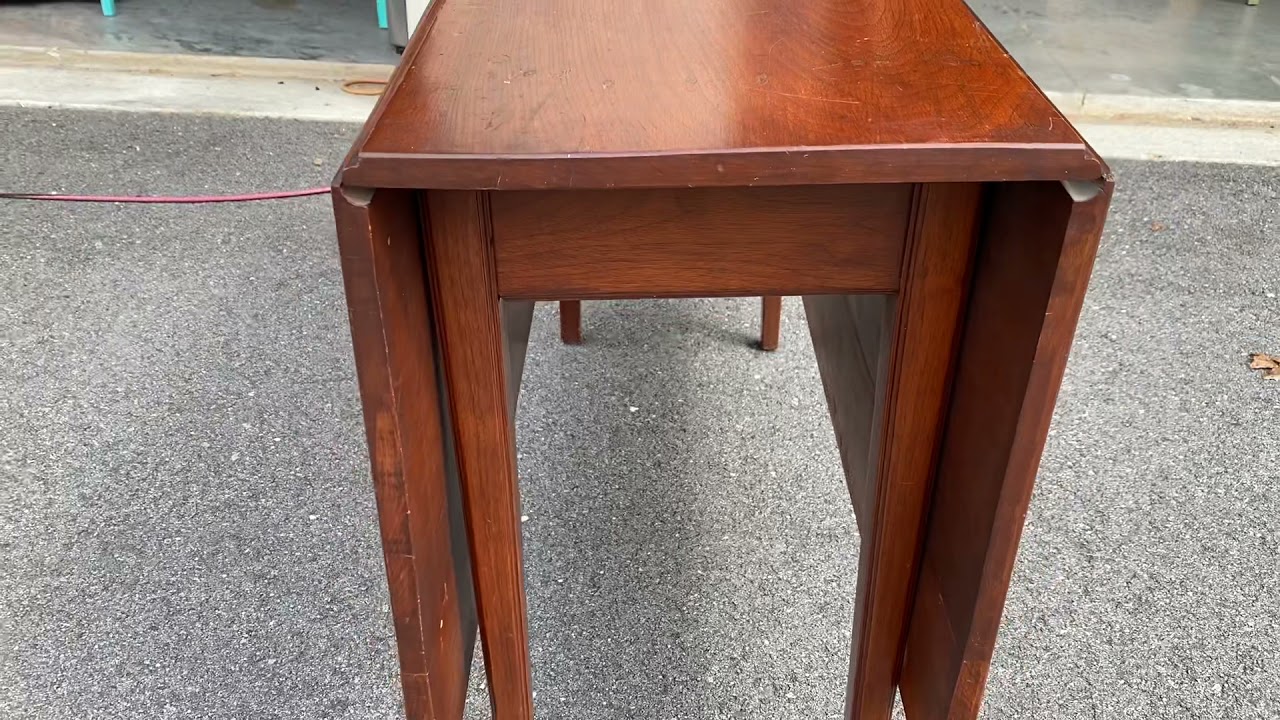 Slender Drop Leaf Table