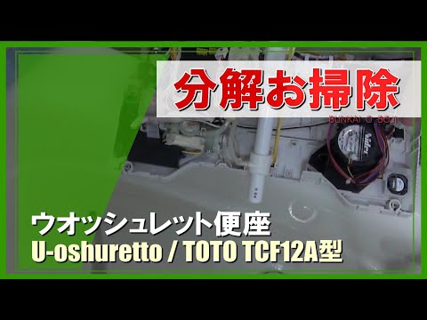 【ウオッシュレットトイレの分解お掃除】カビだらけのトイレ便座を徹底お掃除しました。
