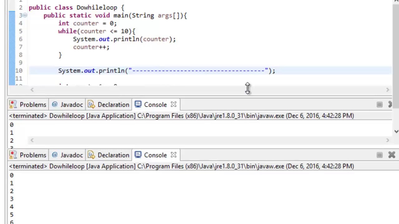 Lesson 15 Do While Loop JAVA Prog - Sahalsoftware