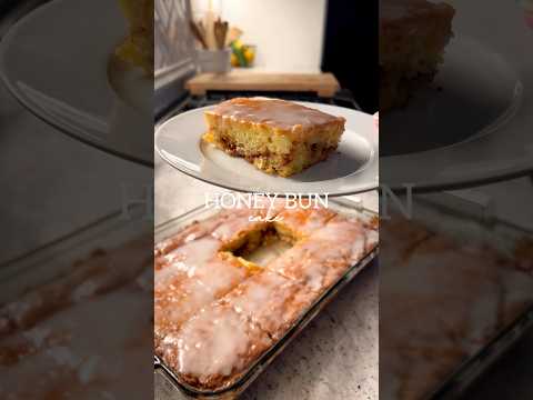 How to make a honey Bun Cake! #easyrecipe #boxcakehack