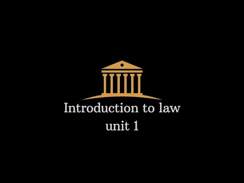ILW1501(introduction to law) Unit 1 Presentation