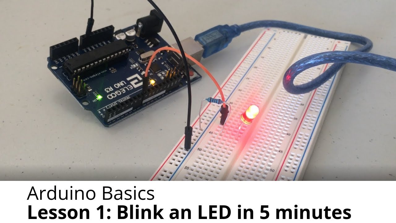 Arduino Basics Lesson 1: Blink an LED in 5 minutes!