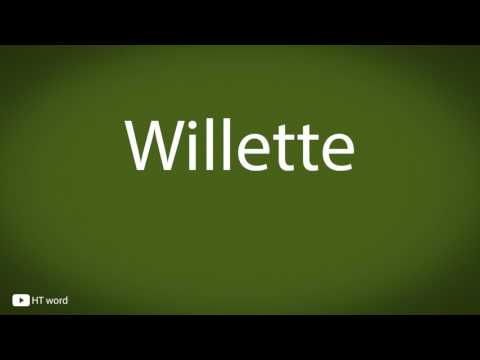 How to pronounce Willette