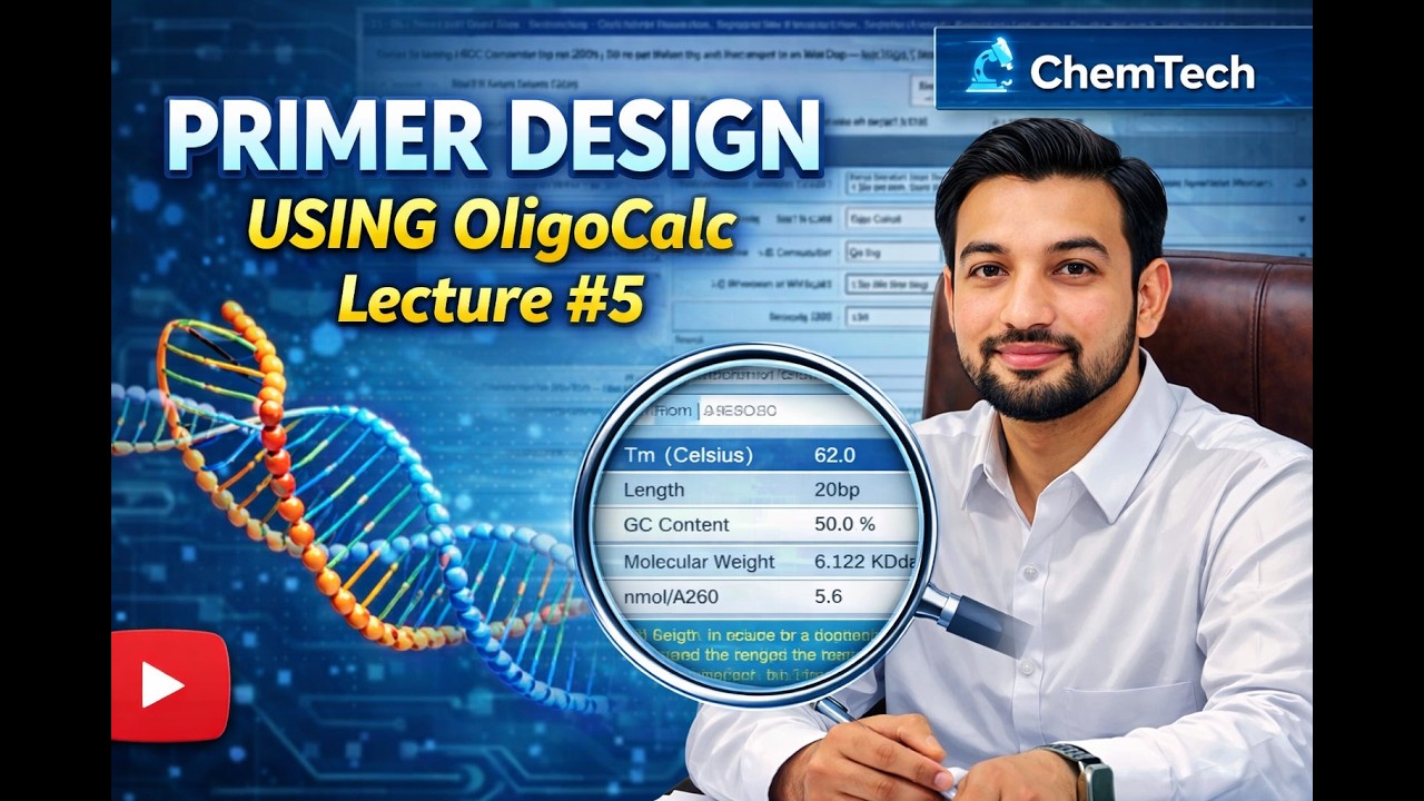 Manual PCR Primer Design Tutorial (2026) | Using Oligo Calc Step-by-Step