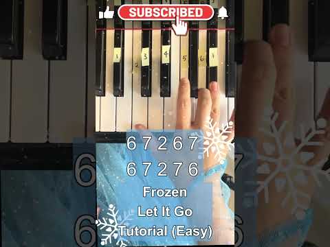 Frozen - Let It Go - Piano Tutorial (Easy) #shorts #piano #tutorial