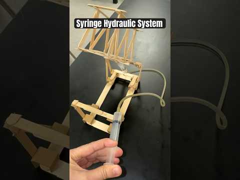 Syringe Hydraulic System #Stem activity | #Science #howto