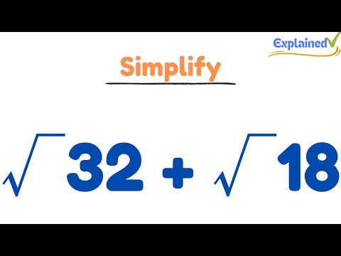Simplify sqrt(32) + sqrt(18)