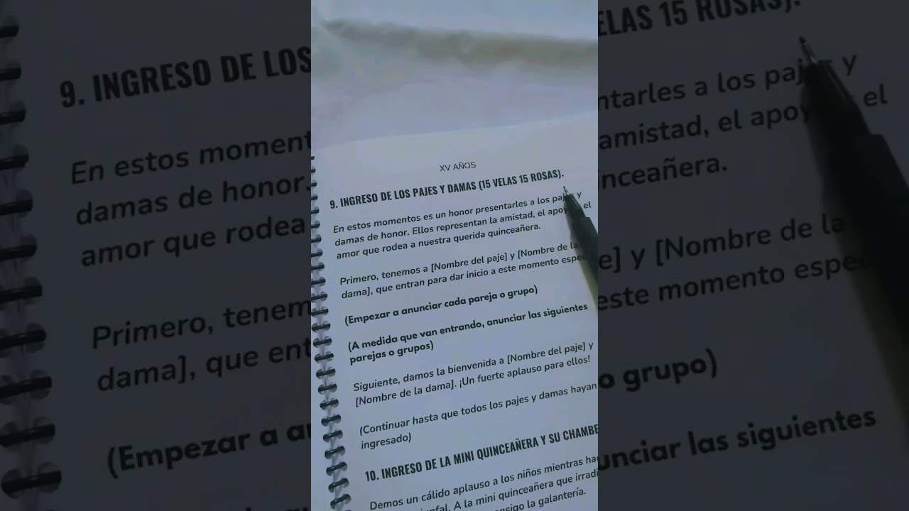 Orden de entrada para un quinceaños #shorts #xvaños #fiestadexv