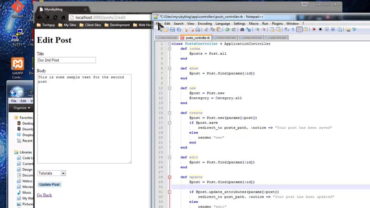 Ruby on Rails Tutorial Lesson 24 Full HD