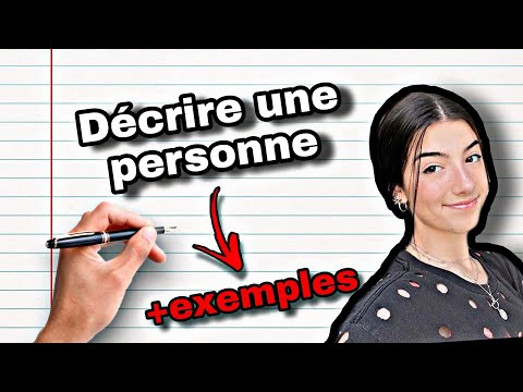 Ecrire un portrait. 👦📝