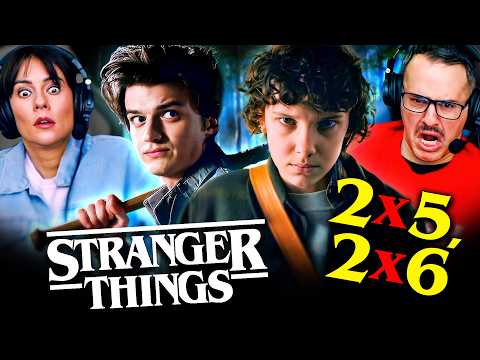 STRANGER THINGS Season 2, Episodes 5 & 6 REACTION!! Netflix | Millie Bobby Brown | Sadie Sink