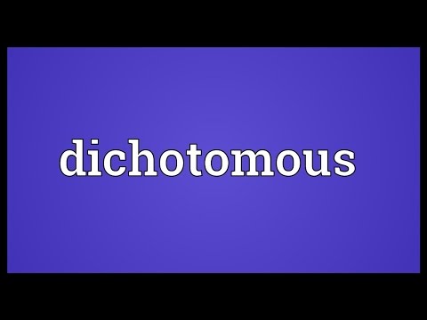 Dichotomous Meaning