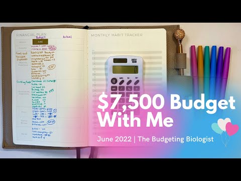 ✨ $7500 Zero-Based Budget With Me | The Easy Way | Dave Ramsey Inspired | The Budgeting Biologist ✨