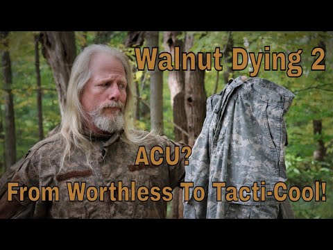 Walnut Dyeing 2! ACU? From Worthless To Tacti-Cool!