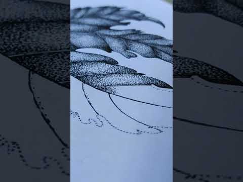 stippling art❤️#dot #stippling #art #dotartist #artwork #tiktok #shorts #shortvideo #shortsfeed