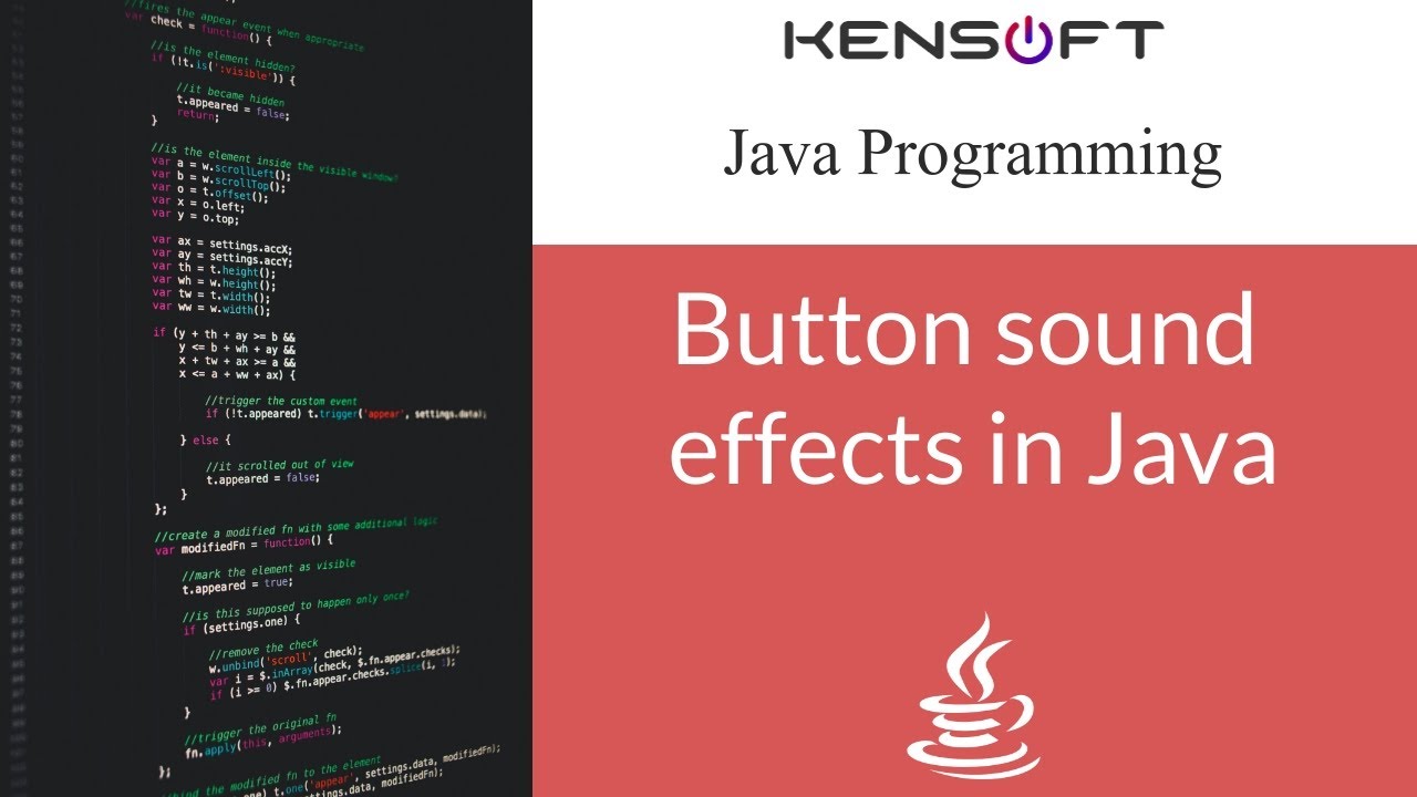 Java Tutorial: Button Java Sound Effect