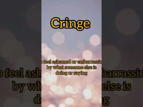 Cringe|English words and meaning#shorts