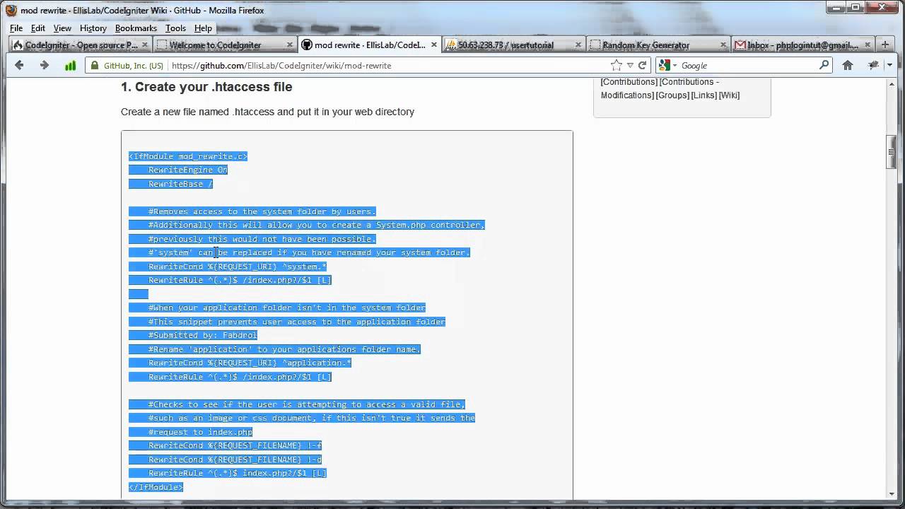 CodeIgniter Tutorials: Registration & Login (Part 1/13)