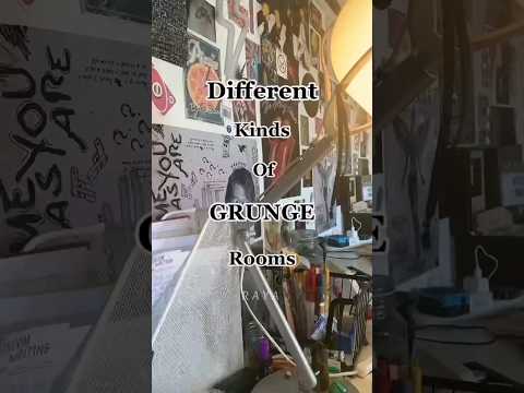 Different kinds of GRUNGE rooms๐คโจ #shorts #like #viral #tomboy #grunge #outfit #tiktok #anime #fyp