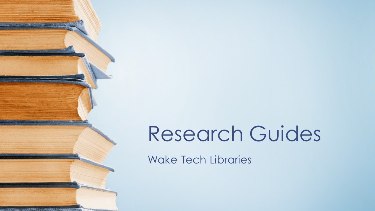 Finding Research Guides
