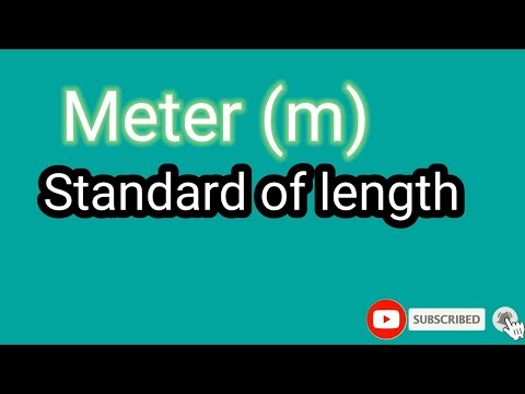 standard of length|| what is meter ? define meter in physics.. meter simple definition..