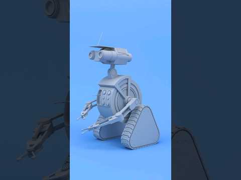 Robot 3d model in 3dsmax #3dmodel #unrealengine #3drendering #3dsmax #animation #movie #hollywood