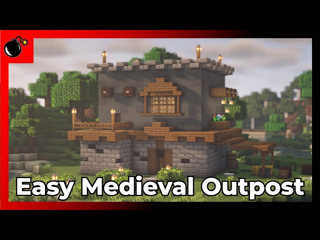 Medieval Outpost (Build and Litematic) Minecraft Map