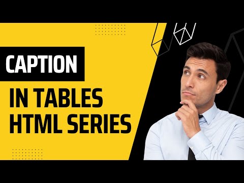How to Use Caption tag in tables || Html series