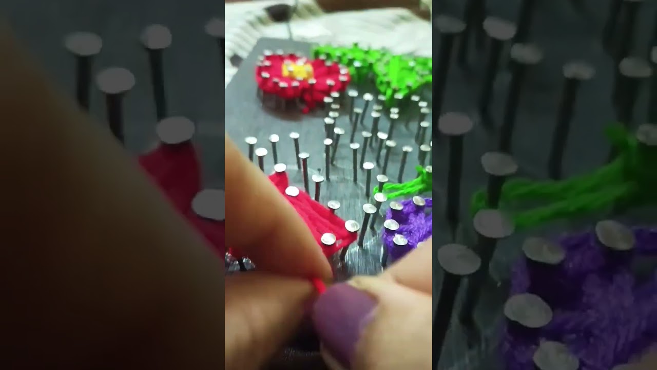 how to knot in string art tutorial