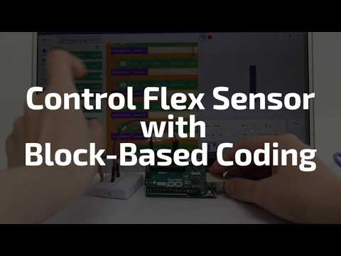 Controlling Arduino Flex Sensor with Block-Based Coding