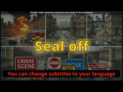 Seal off meaning with 5 examples
