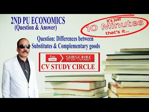 Differences between Substitutes and Complementary goods.