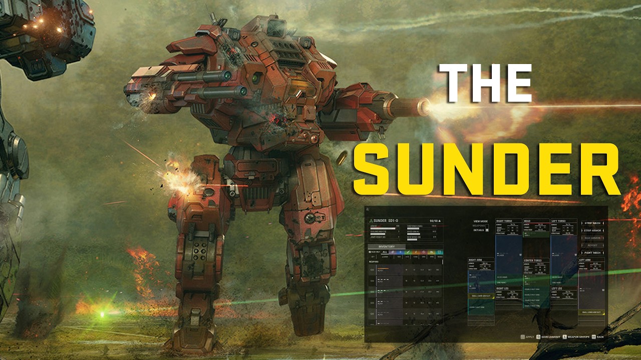 MW5 Chaos Reign – NEW “Sunder” Chassis FIRST LOOK (MechLab Details Revealed)