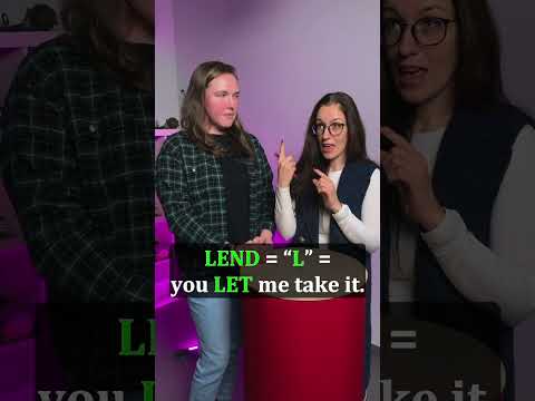BORROW/LEND. What's the difference?
