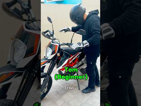 Tall bike. Short rider. Mount your motorcycle using the Cowboy Mount