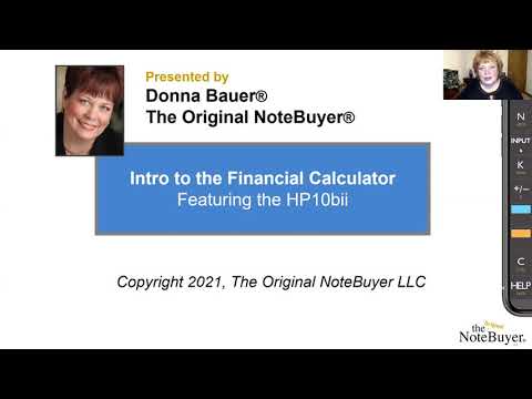 Intro to the Financial Calculator