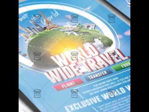 Grast The World - Travel A5 Flyer Template