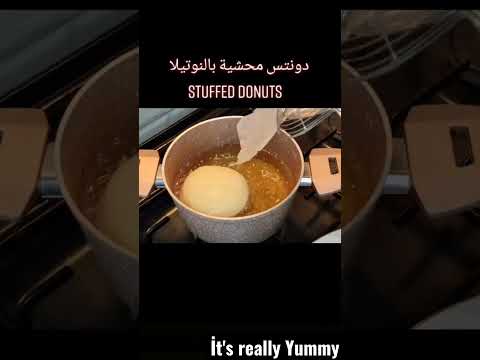 Stuffed donuts recipe 😋#recipe #asmr