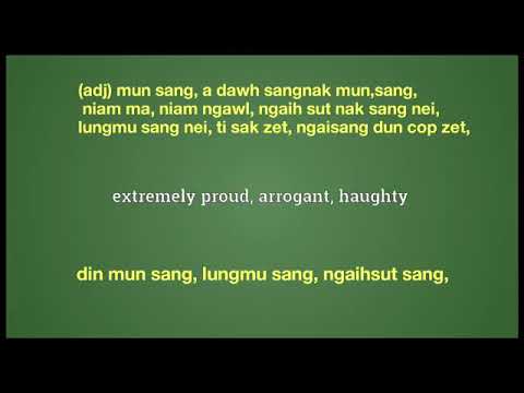 lofty meaning in English Ngawn