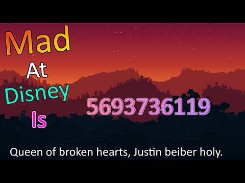 Mad at Disney Roblox id codes (new 2022 codes) 5