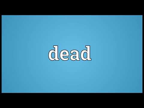 dead meaning in English