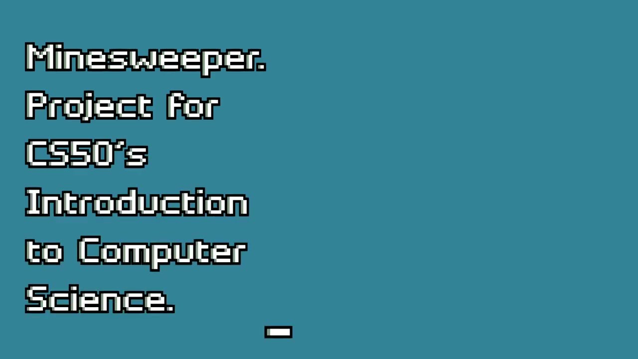 Minesweeper. Written in python with Tkinter.