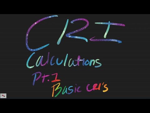 Vet-Tech Bites | CRI Calculations Pt.1: Basic CRI's