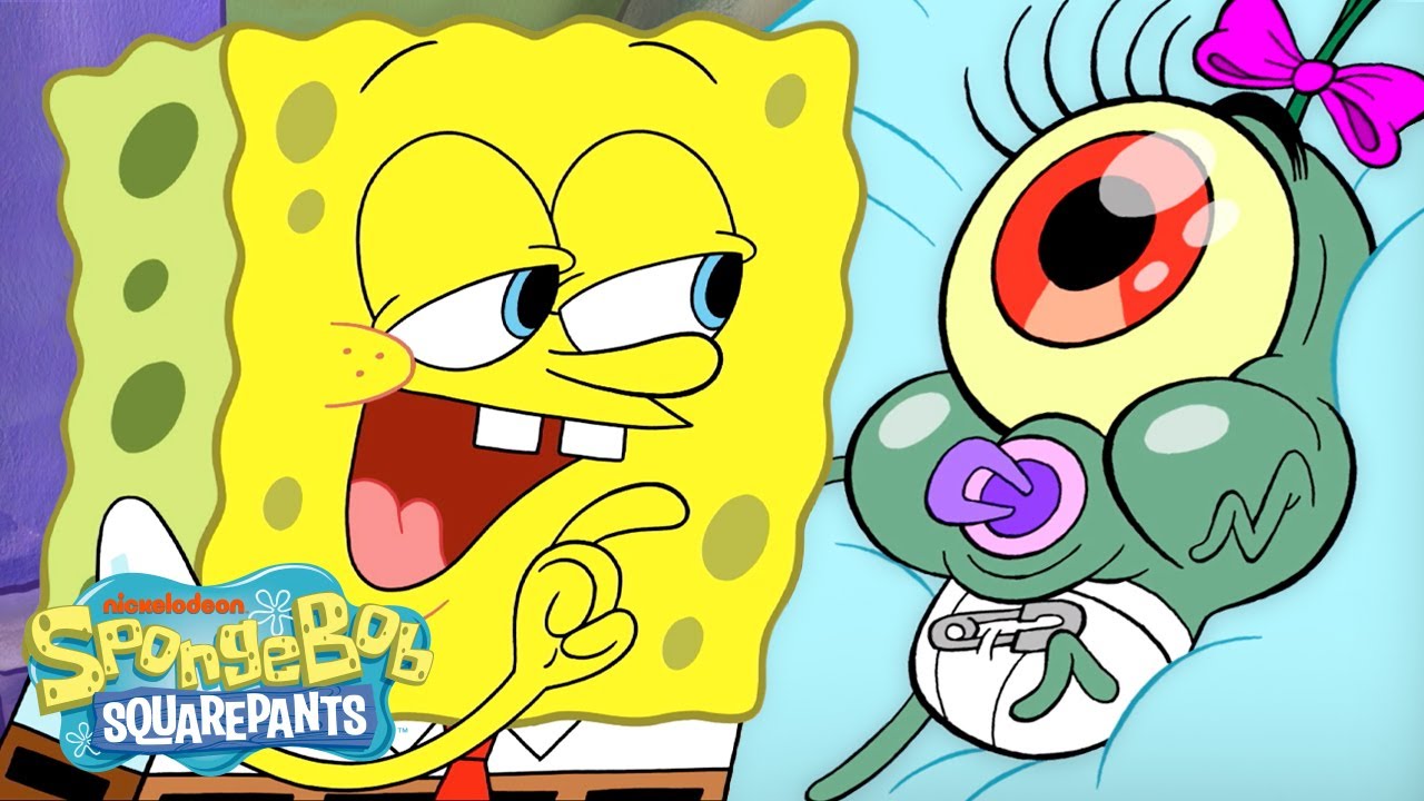 Plankton Joins SpongeBob's Family! 👁️🧽 | Full Scene | SpongeBob