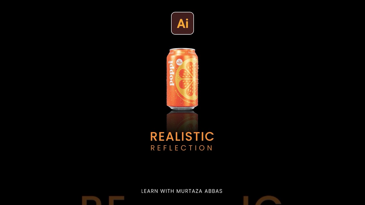 Realistic Reflection in Adobe illustrator #shorts #reflection #trending #viralvideo