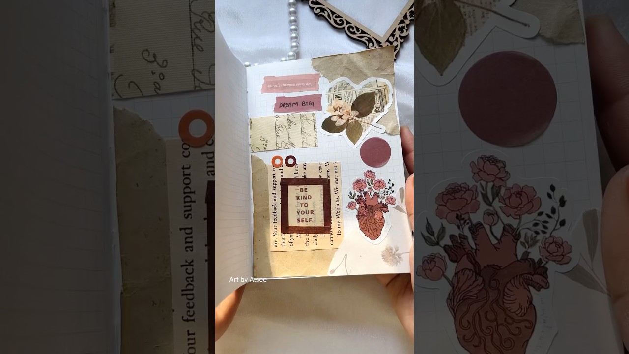 Journal Ideas ASMR #shorts #journal #asmr #vintage